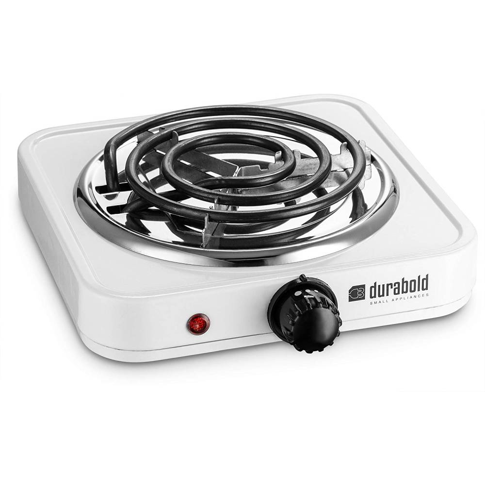 Elite Gourmet ESB-301BF Single Cast Electric Burner Hot Plate, Black ...