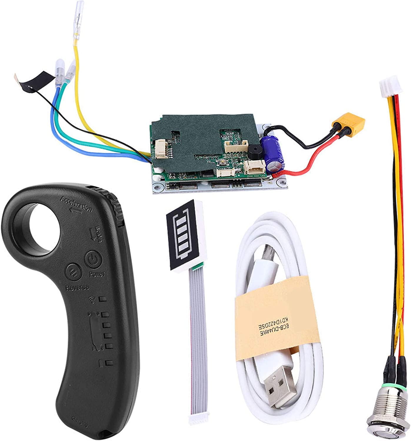 Electric Skateboard ESC Kit, 10S 36V Single Drive ESC Substitute ...