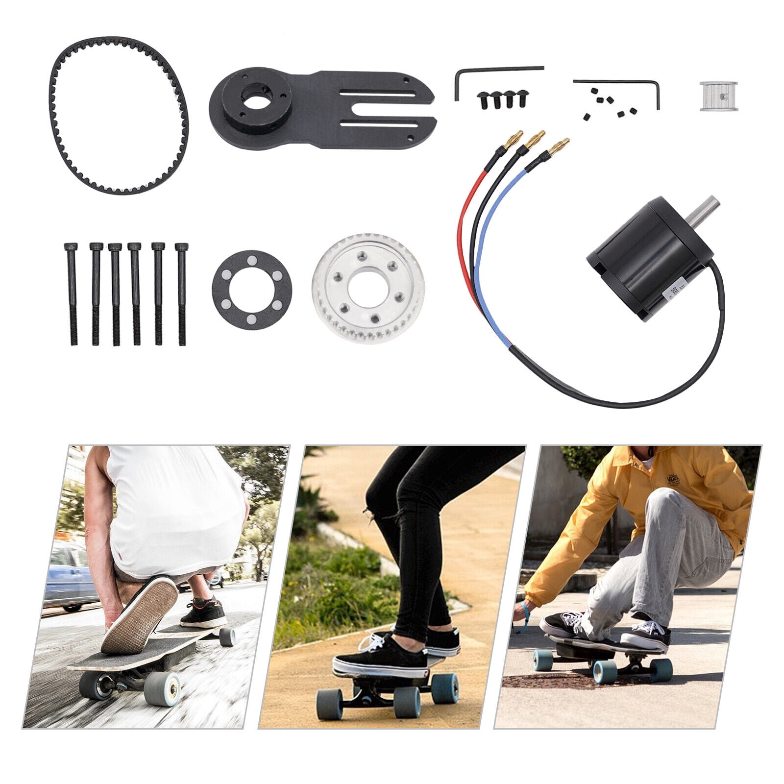 Electric Skateboard Motor Kit Skateboard Pulleys Kit 5065 Sensorless ...