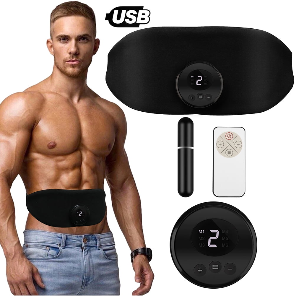 Electric Slimming Massager Belt Adjustable Muscle Stimulator EMS ...