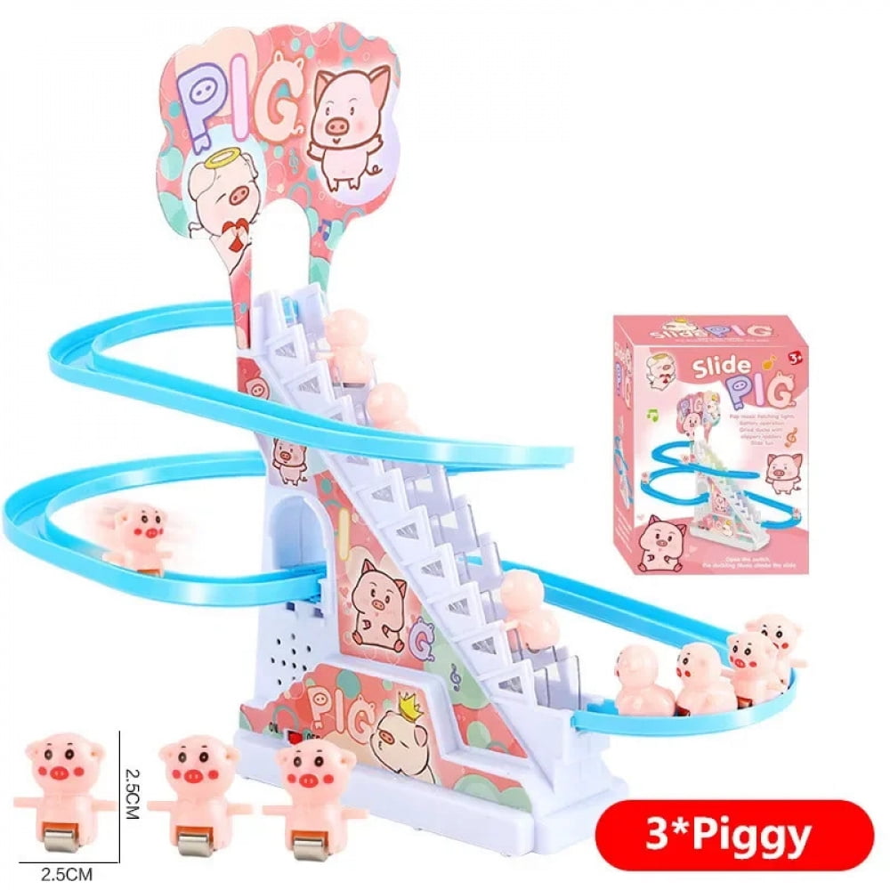 Electric Small Ducks Climbing Toys DIY Ducks Chasing Race Track Game ...