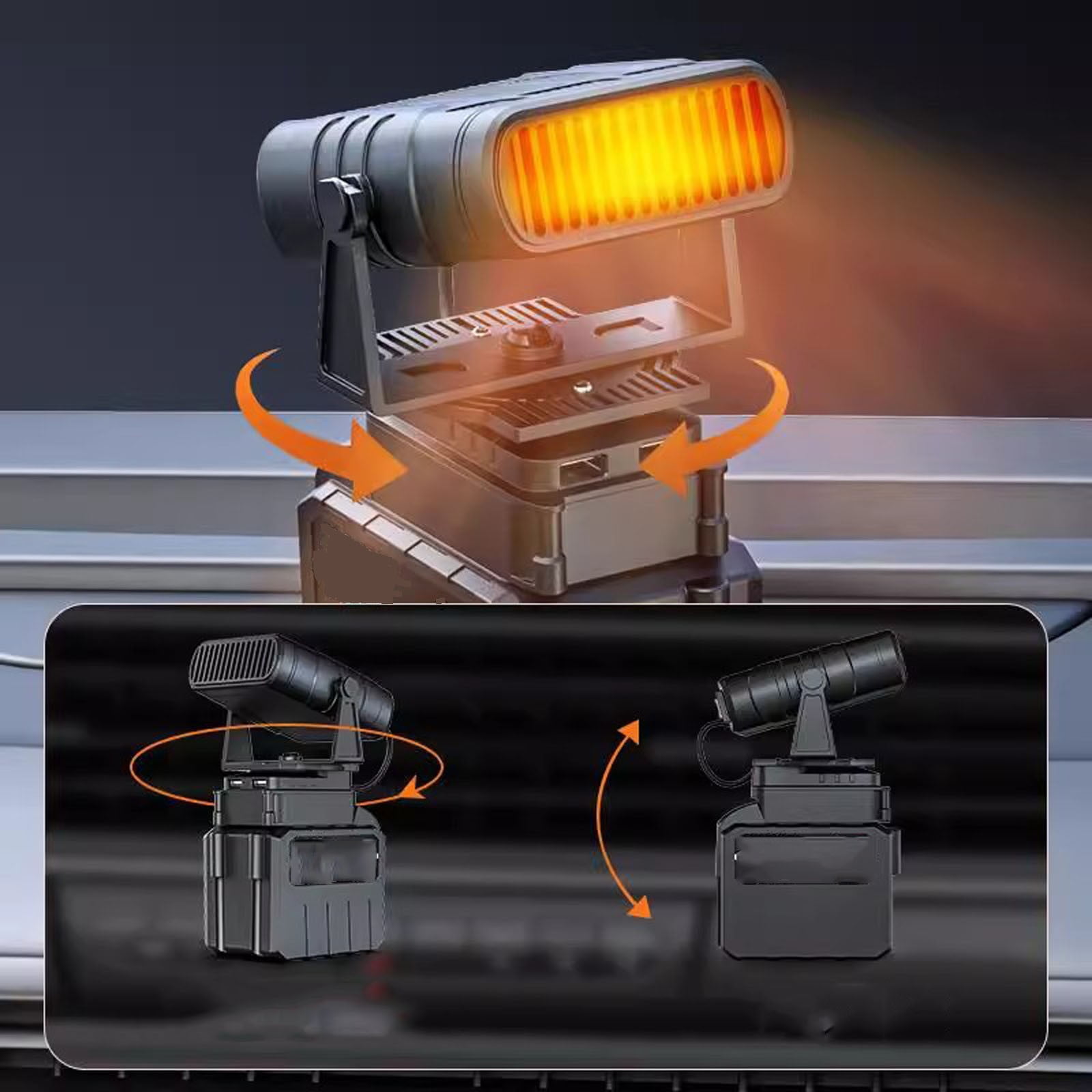 Electric Small Heater, Portable Cordless Space Heater, Rechargeable ...