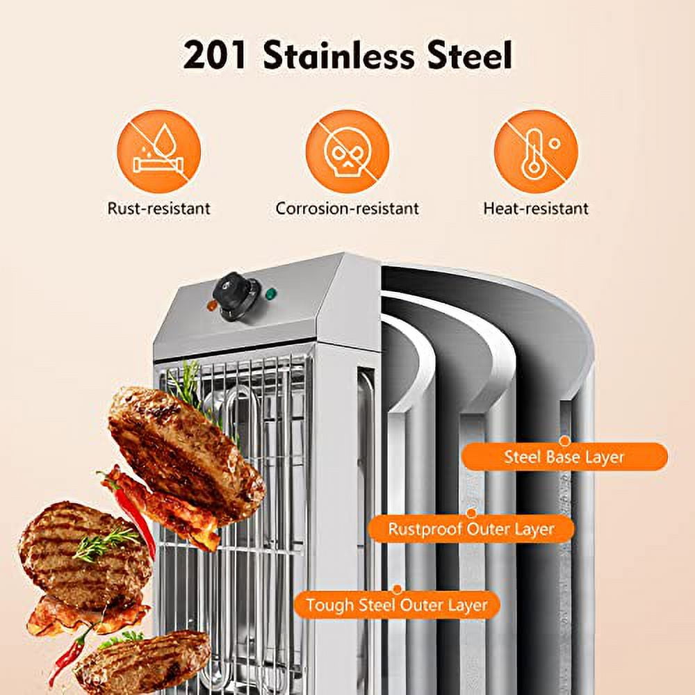 Electric Smokeless Indoor Grill - Electric Searing Grill with Adjustable Temperature Control to ...