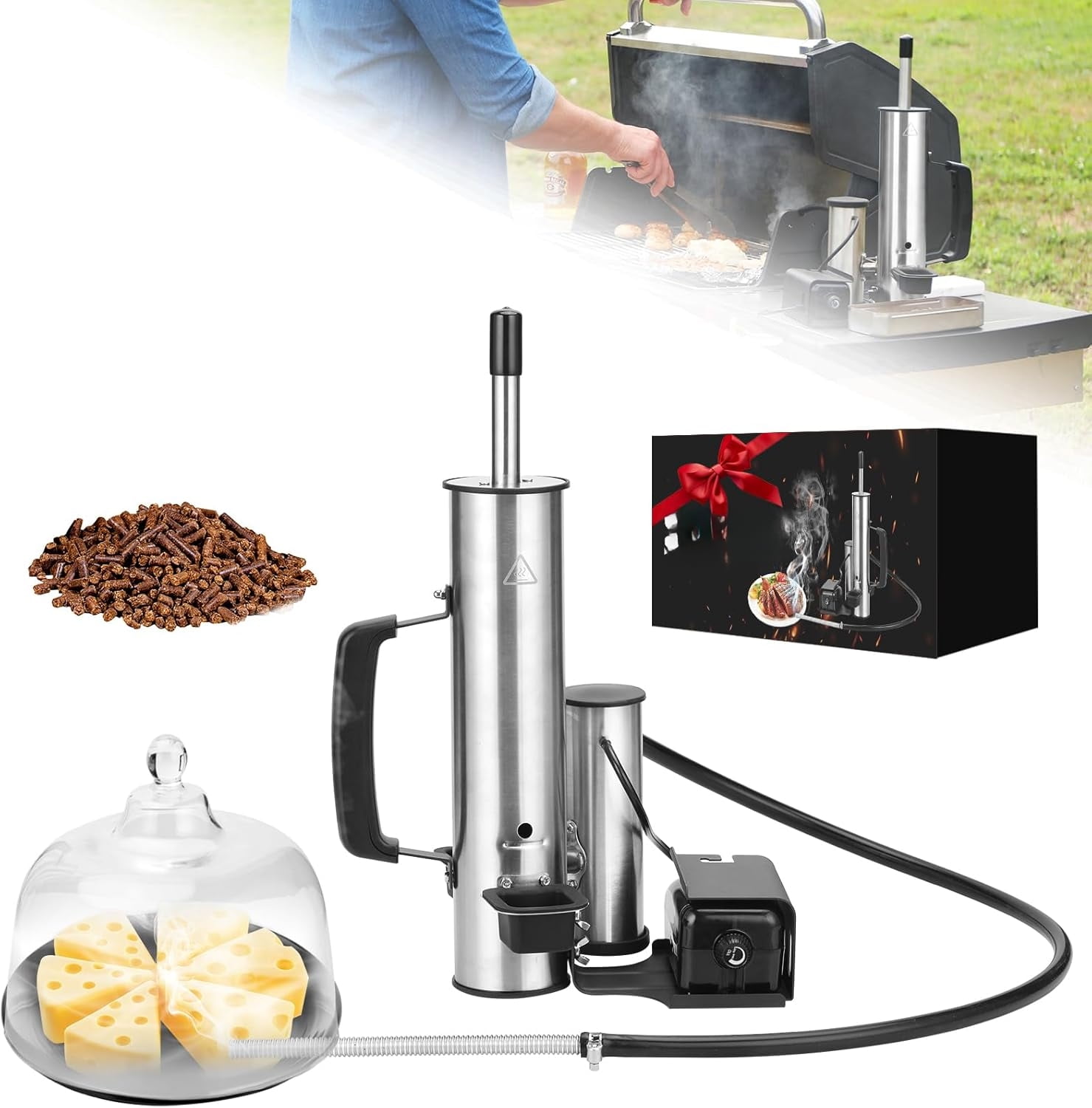 Electric Smoker Generator, Stainless Steel Smoke Tube for Pellet Smoker ...