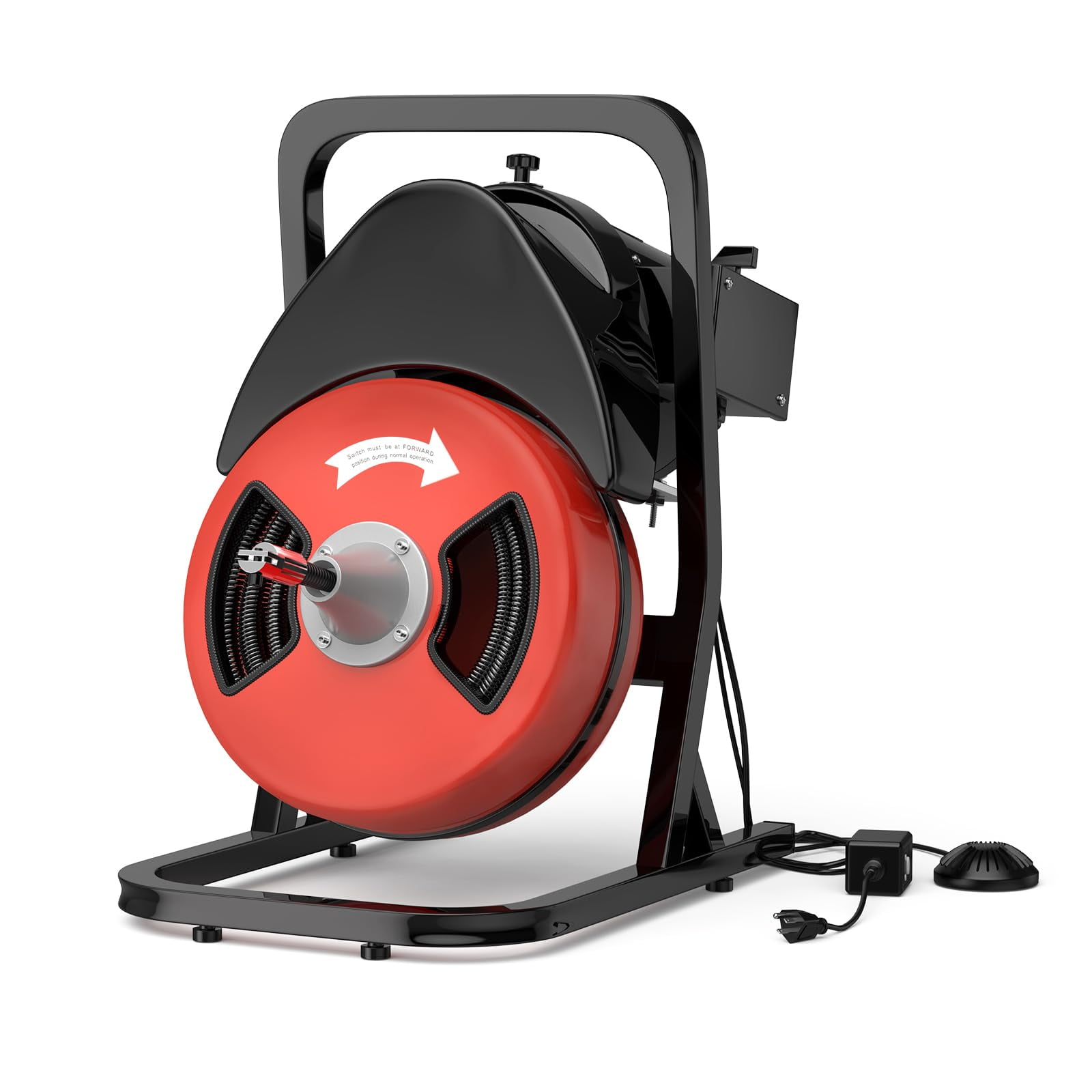 Electric Snake For Plumbing,450W Sewer Machine Drain Snake 50 Ft X 1/2 ...