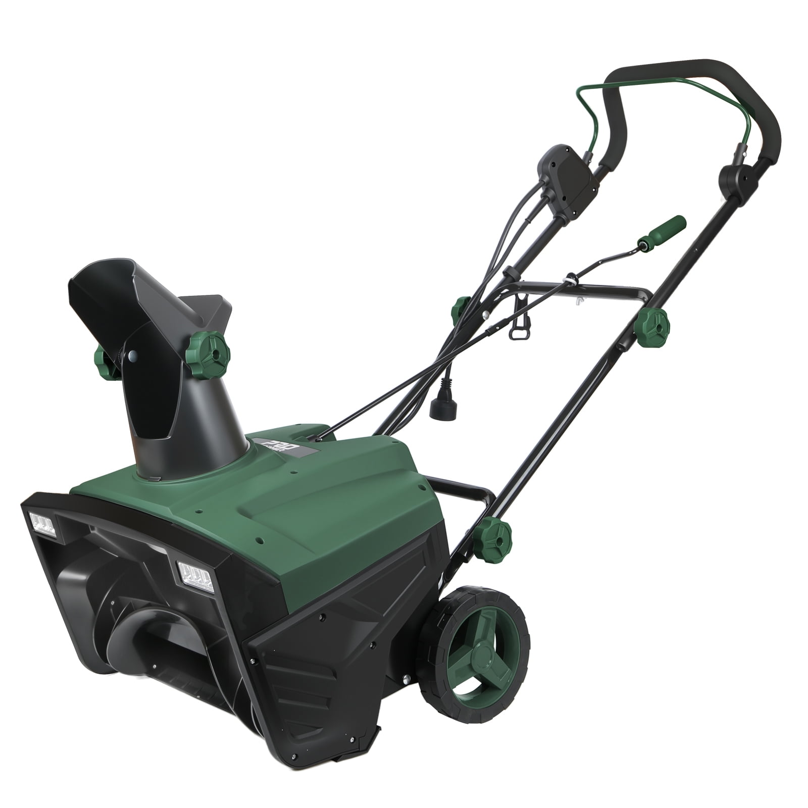 Electric Snow Blower, 20 inch 15A Rope Type Snow Blower with Dual LED ...