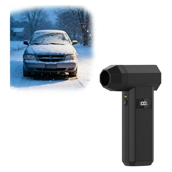 Electric Snow Blower, 4000mAh Turbo Blower with LED Light, 4-Speed ...