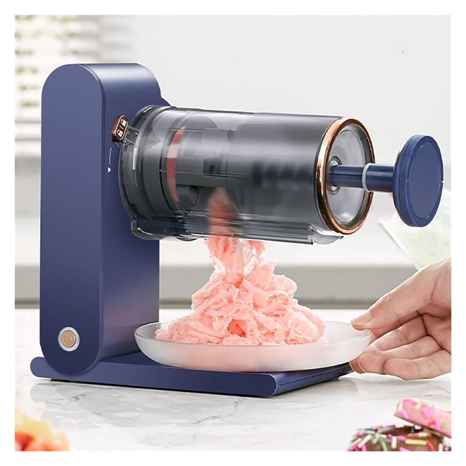 Electric Snow Cone Machine - Shaved Ice Maker with Stainless Steel ...