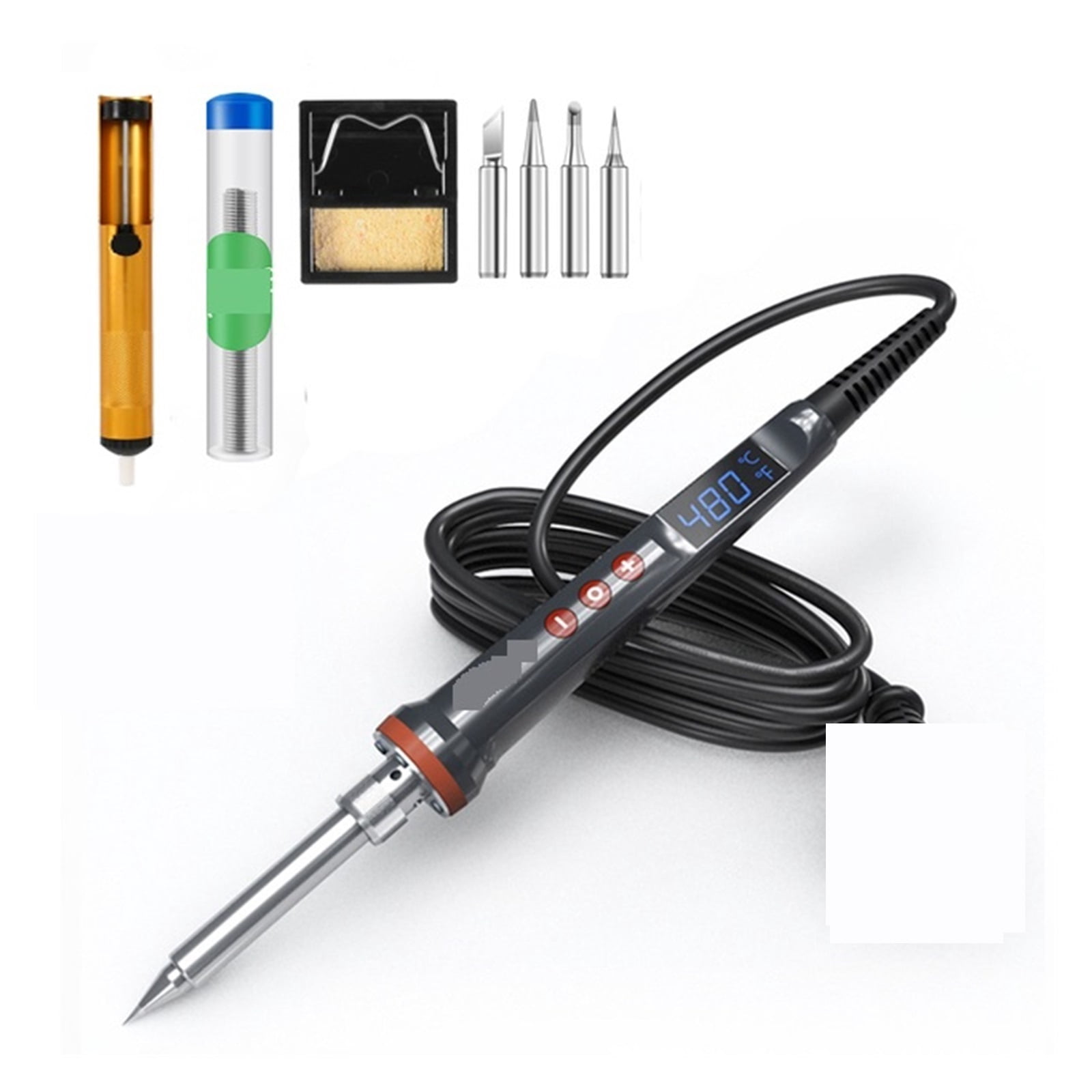 Electric Soldering Iron,Digital Temp Adjustment Automatic Sleep ...