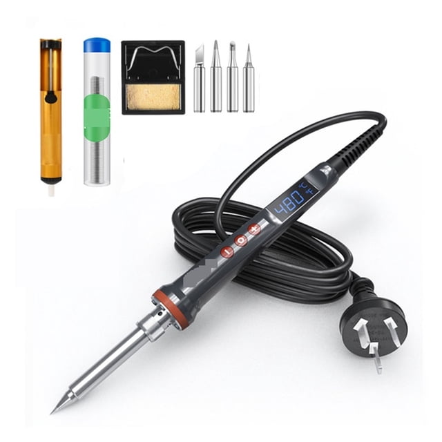 Electric Soldering Iron,Digital Temp Adjustment Automatic Sleep ...