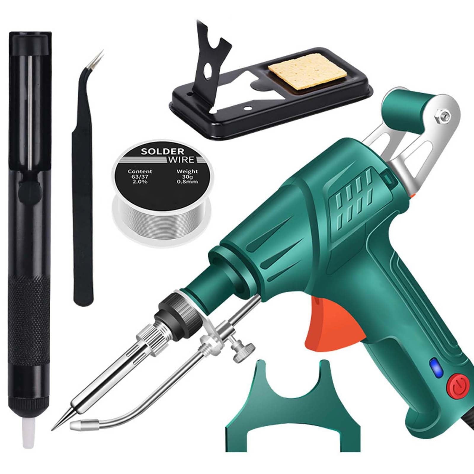Electric Soldering Iron Kit 60W Adjustable Temperature Welding Tool Set ...