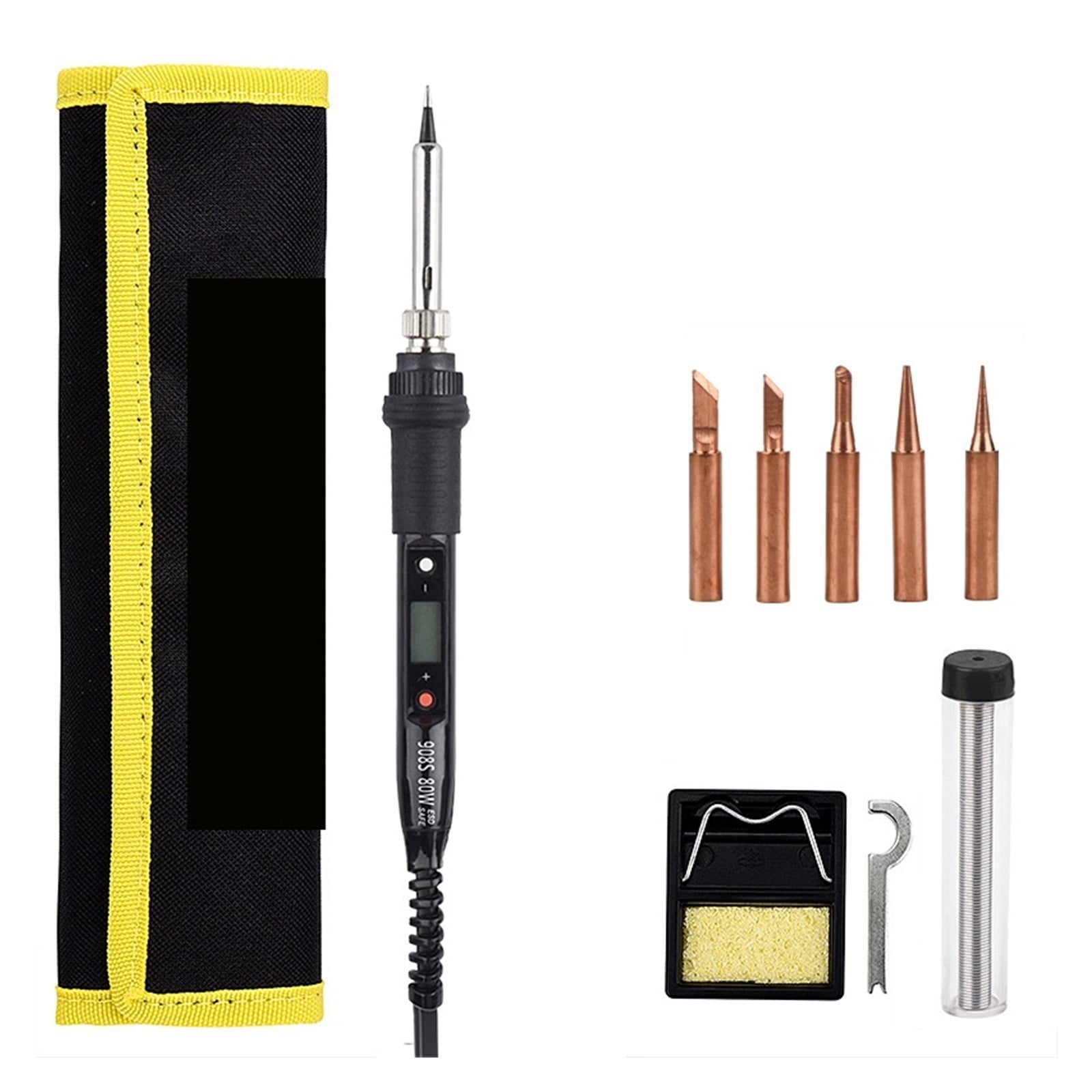 Electric Soldering Iron Kit,LCD Digital Welding Pen BGA Soldering Iron ...