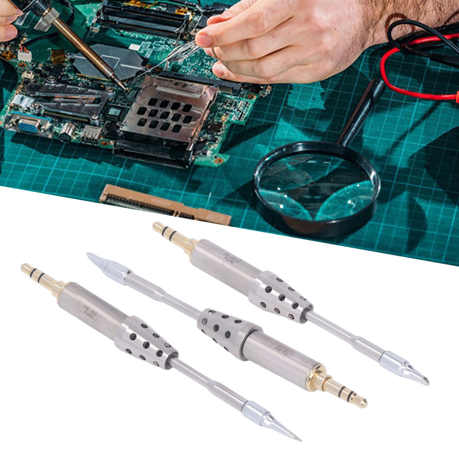 Electric Soldering Iron Tip Ceramic Core Replacement Aluminum Alloy ...