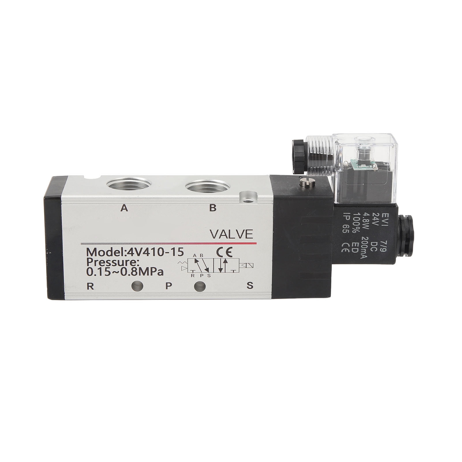 Electric Solenoid Valve 4V410 15 PT1/2 Interface 2 Position 5 Way ...