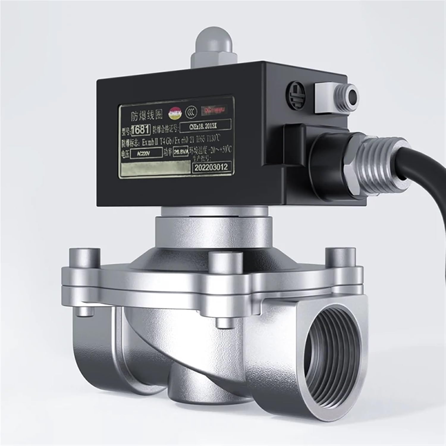 Electric Solenoid Valve Stainless Steel Normally Closed Female Thread ...