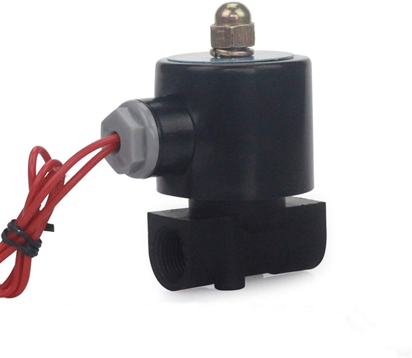Electric Solenoid Valve Water Air Normally Close 2Way 2W040-10 Engineering Plastic Body ...