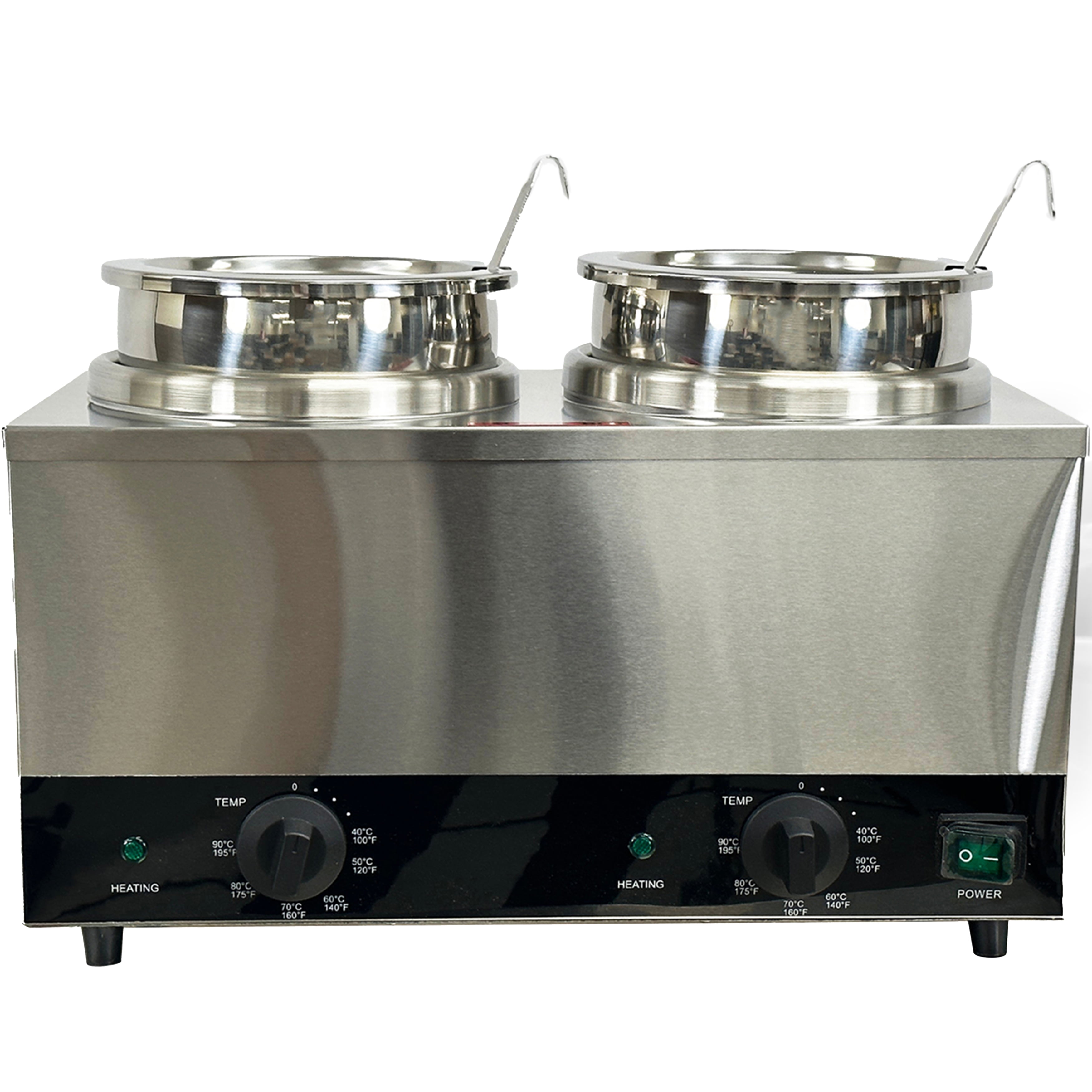 NSF Electric Soup Warmer, Countertop Warmer, Stainless Steel Round Pot ...