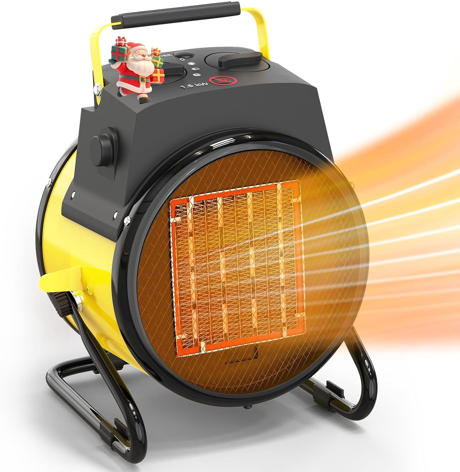 Electric Space Heater - 1500W Outdoor Heater with Overheat Protection ...