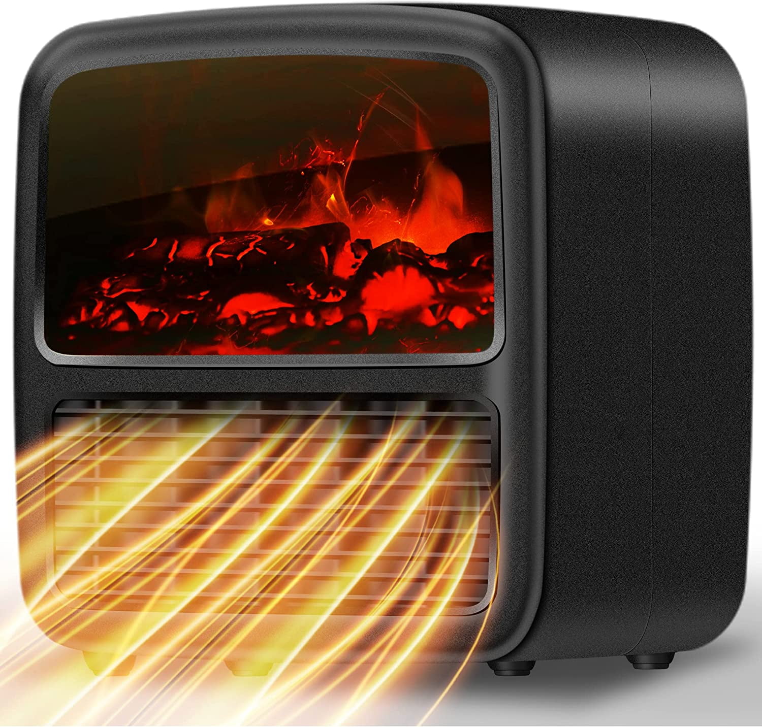 Electric Space Heater for Indoor Use - 1500W/1000W Quiet PTC Ceramic ...