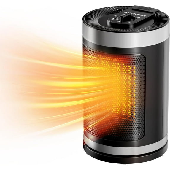 Electric Space Heater, Portable Small Space Heater with Temperature ...