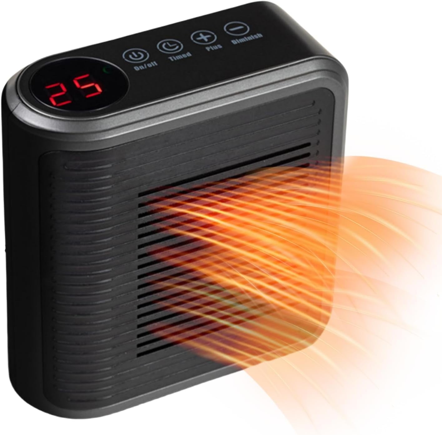 Electric Space Heater, Small Heater for Indoor Use, PTC Ceramic Space ...