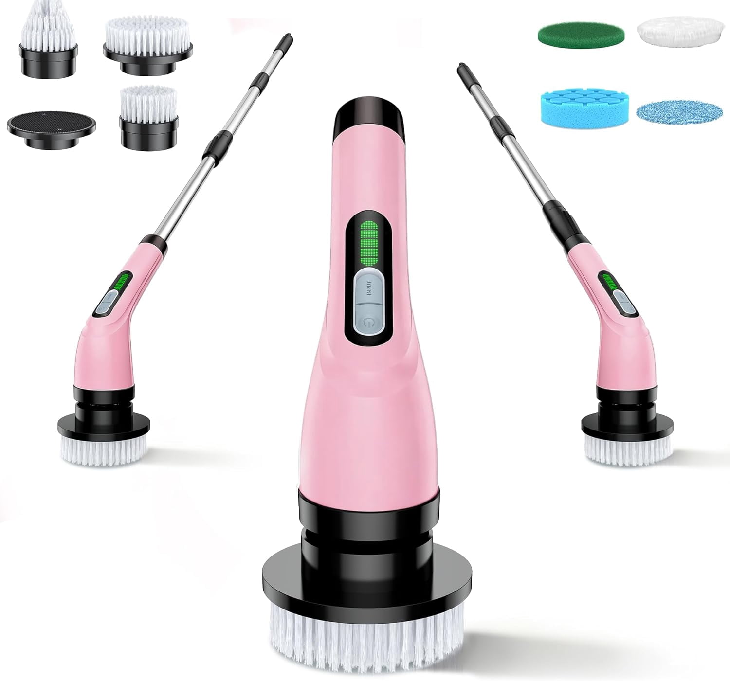 Electric Spin - Cordless Bathroom with 7 Brush Heads - Dual Speed IPX7 ...