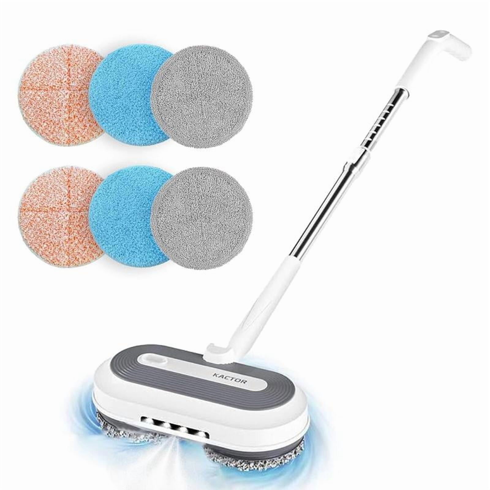 Electric Spin Mop with Water Spray, 290ml Tank, LED Headlights, Self ...