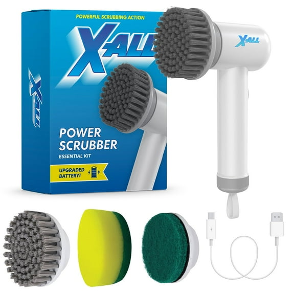 Electric Spin Power Scrubber - Rechargeable Lightweight Waterproof ...