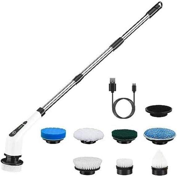 Electric Spin Scrubber 8 in 1 Electric Cleaning Brush, Cordless ...