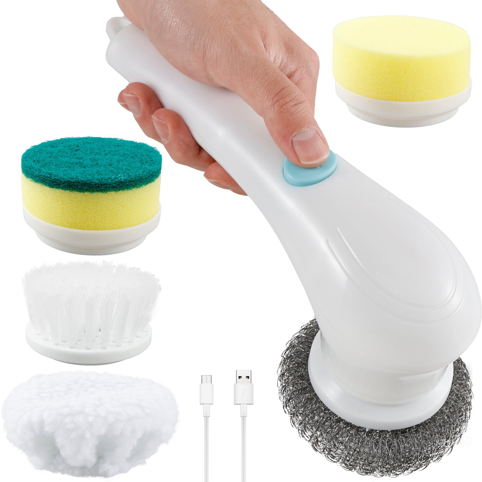 Electric Spin Scrubber,800mAh Cordless Cleaning Brush,Rechargeable ...