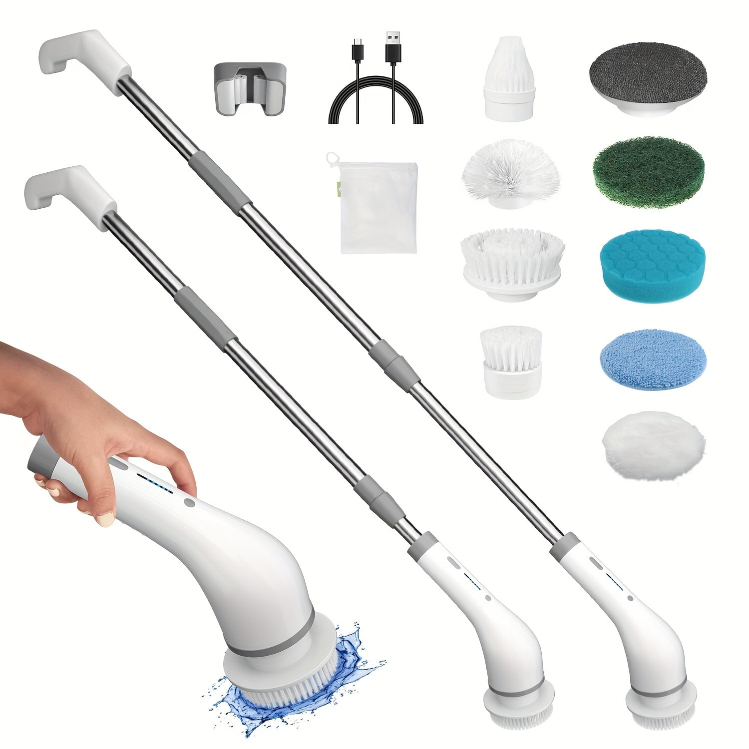 Electric Spin Scrubber Bathroom Scrubber Electric Shower Scrubber For ...