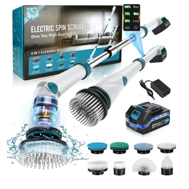 Ruby Horsepower Handheld Electric Scrubber with Rotating Brush Heads ...