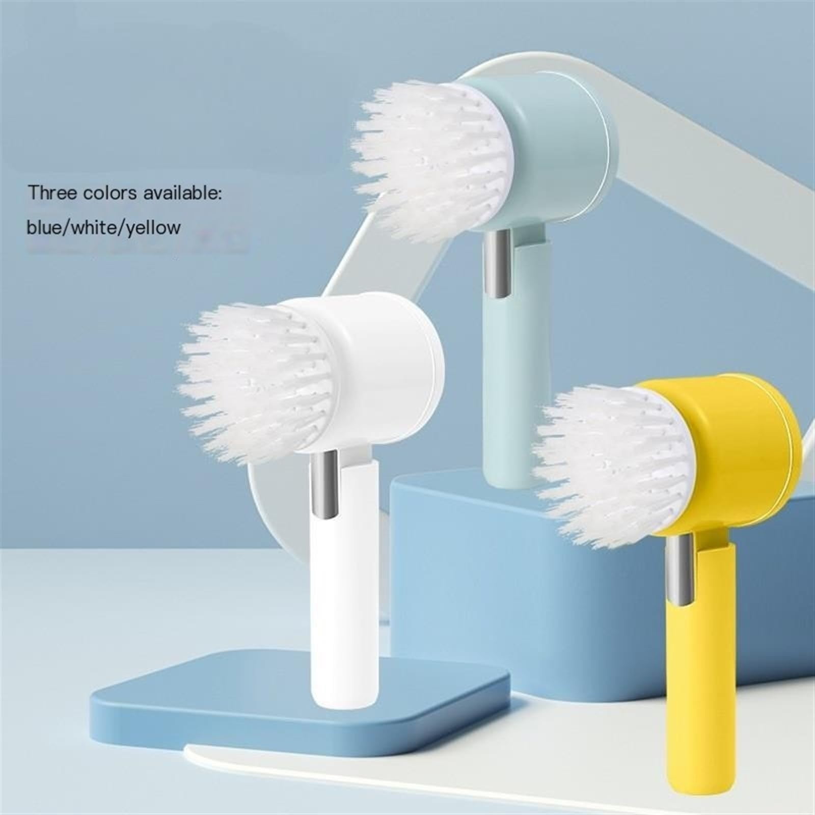 Electric Spin Scrubber Cordless Cleaning Brush Rotating Scrubber Clean ...