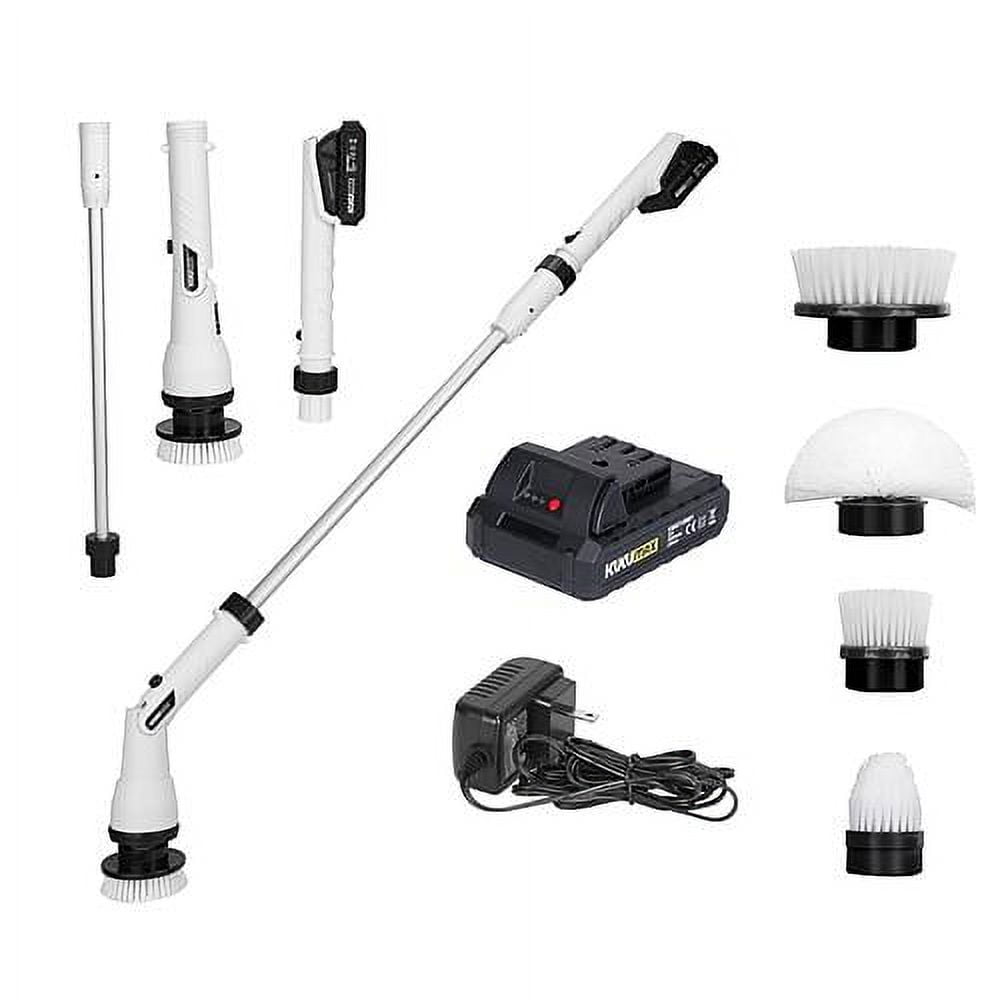 Electric Spin Scrubber Cordless Handheld Rechargeable Cleaning Brush ...