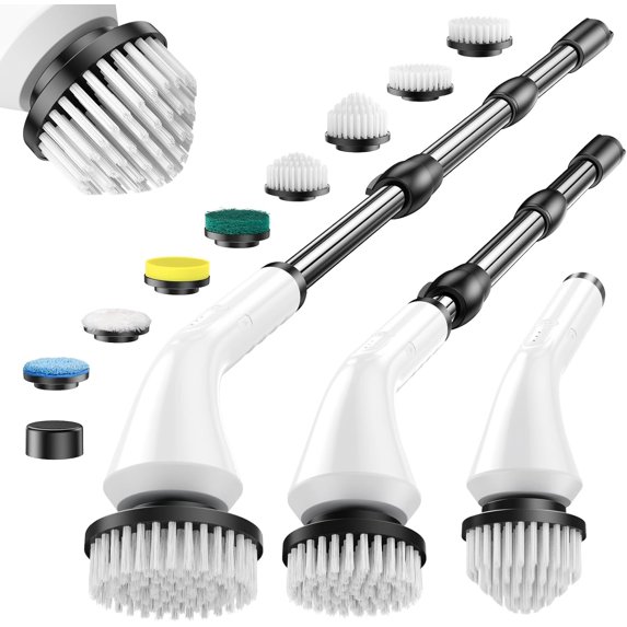Electric Spin Scrubber, Cordless Power Electric Cleaning Brush ...