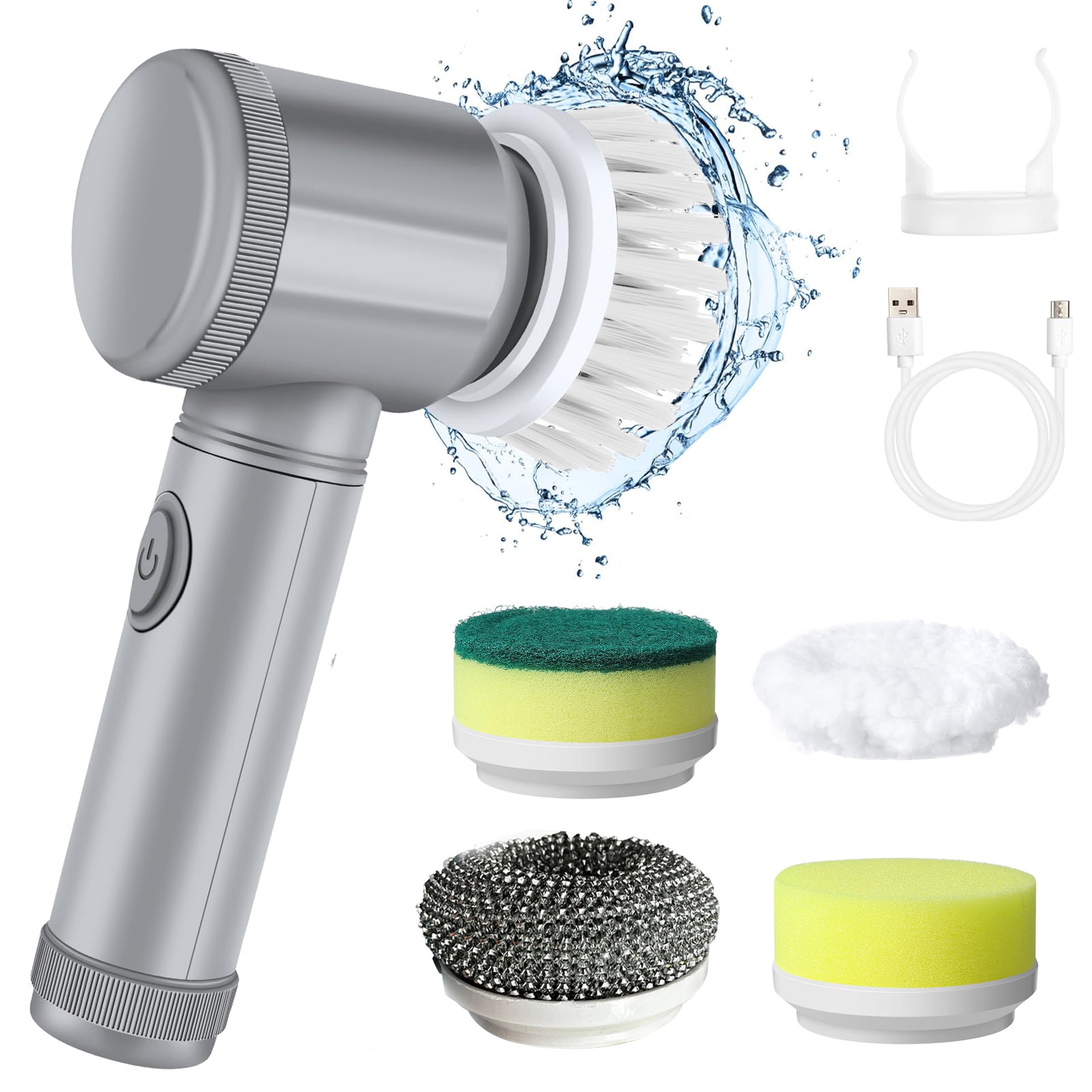 Electric Spin Scrubber Cordless Tub,Shower Tile Scrubber,Floor Scrubber ...
