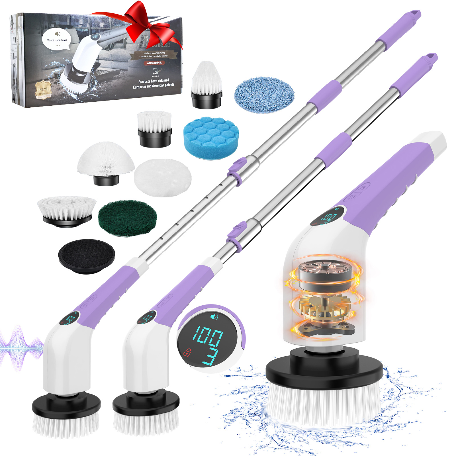 Synoshi Cone Brush Heads (2 Units) for Electric Spin Scrubber The ...