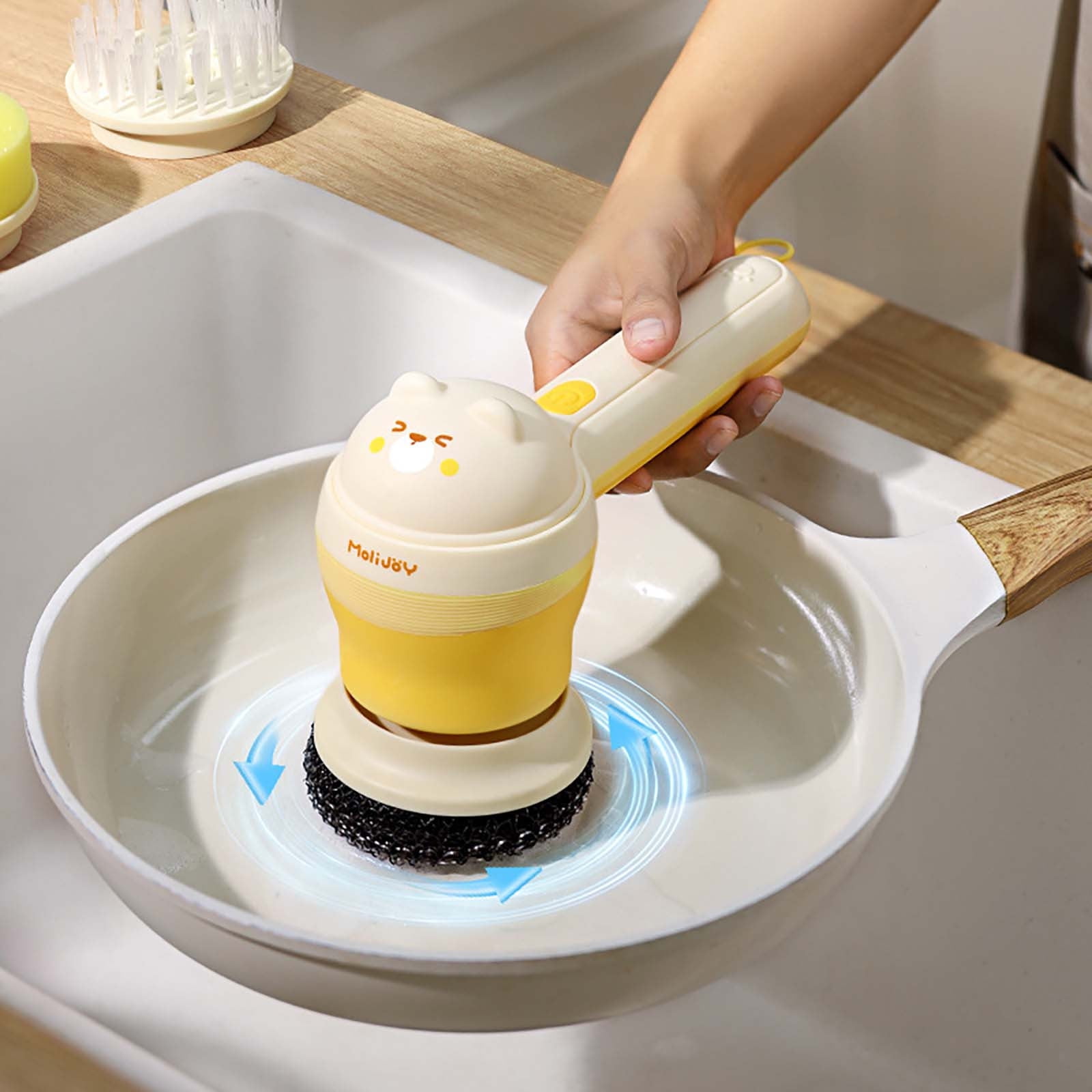 Electric Spin Scrubber Power Cleaning Brush Cordless Rechargeable ...