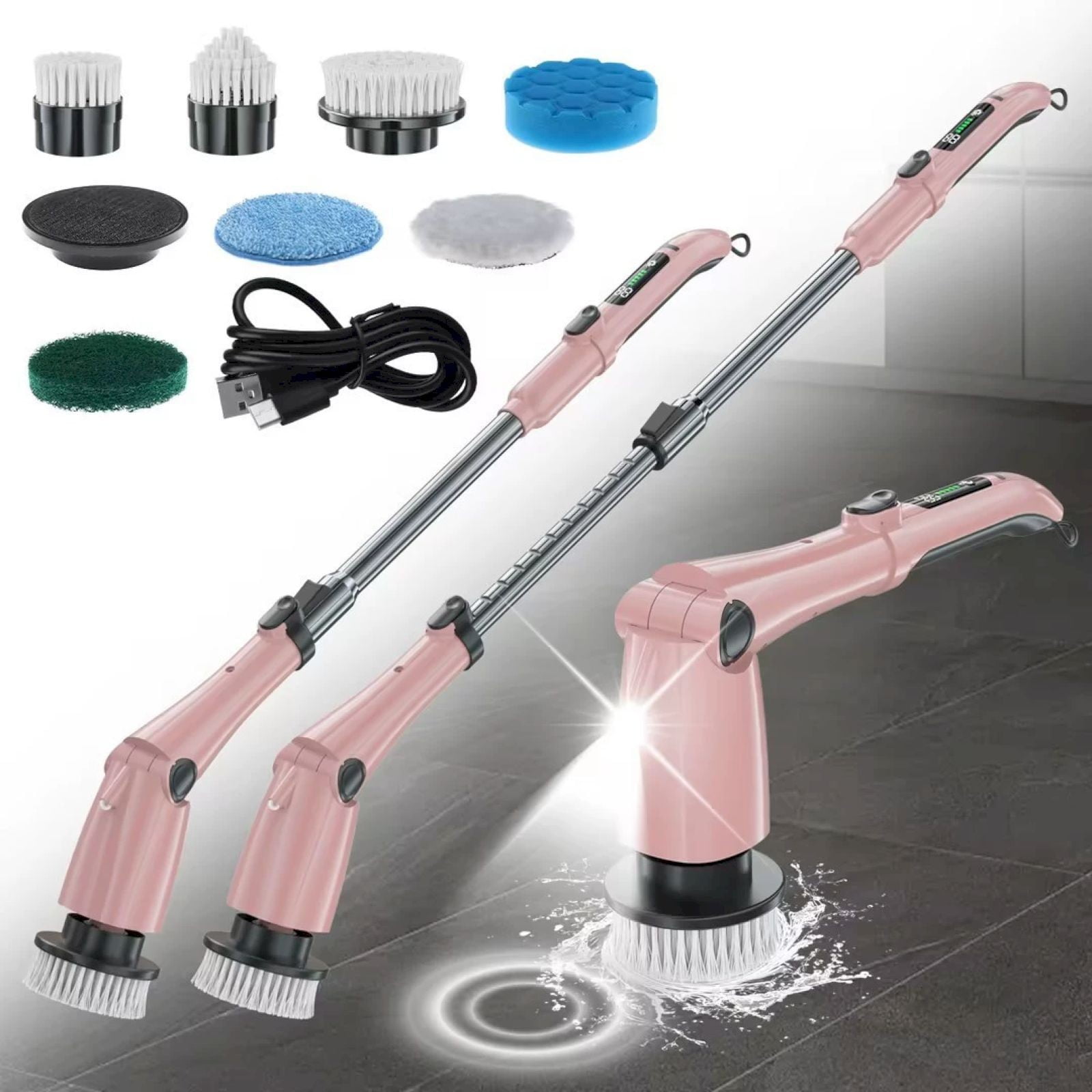 Electric Spin Scrubber,Up To 180 Min Running Time,2024 New Cordless ...