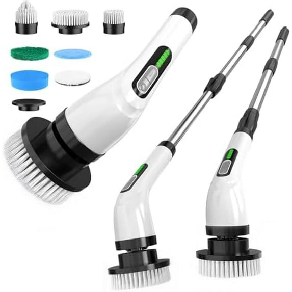 Electric Spin Scrubber for Cleaning Bathroom: Cordless Power Shower ...