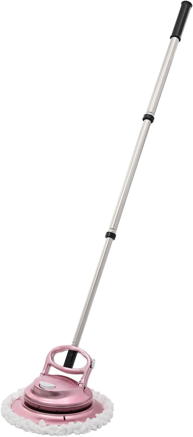 Electric Spinning Floor Cleaner with LED Lighting and 90° Adjustable ...