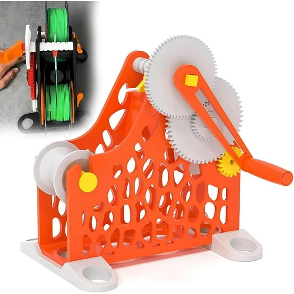 Electric Spool Winder, 3D Filament Spool Winder, Hand-crank Start-up ...