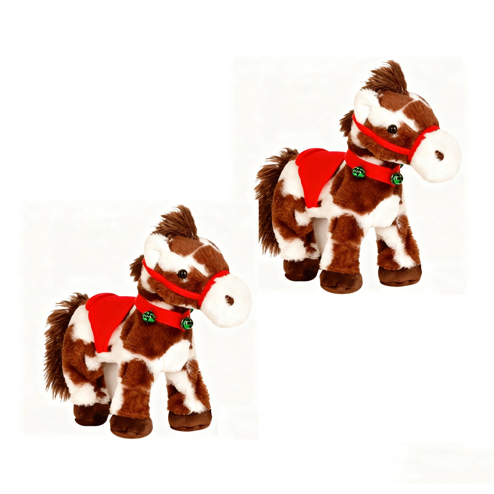 Electric Spotted Plush Horse Toy, Interactive Walking Wagging Head Tail ...