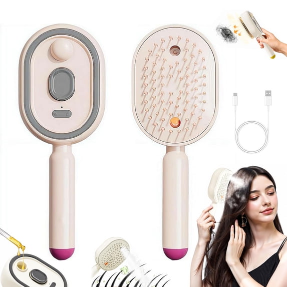 Electric Spray Air Cushion Massage Comb,2026 New Electric Steam Brush ...