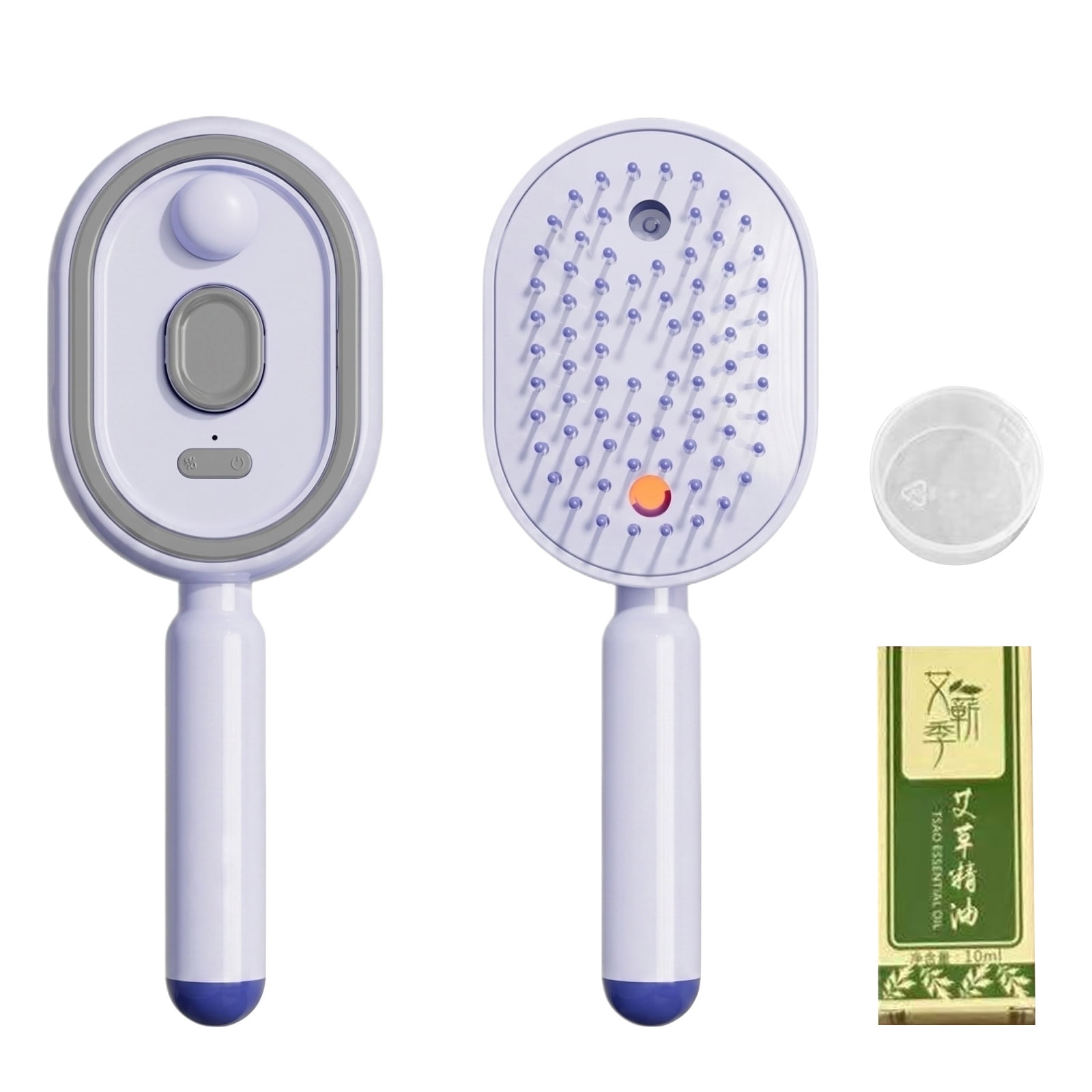 Electric Spray Air Cushion Massage Comb, 3-In-1 Electric Steam Hair ...