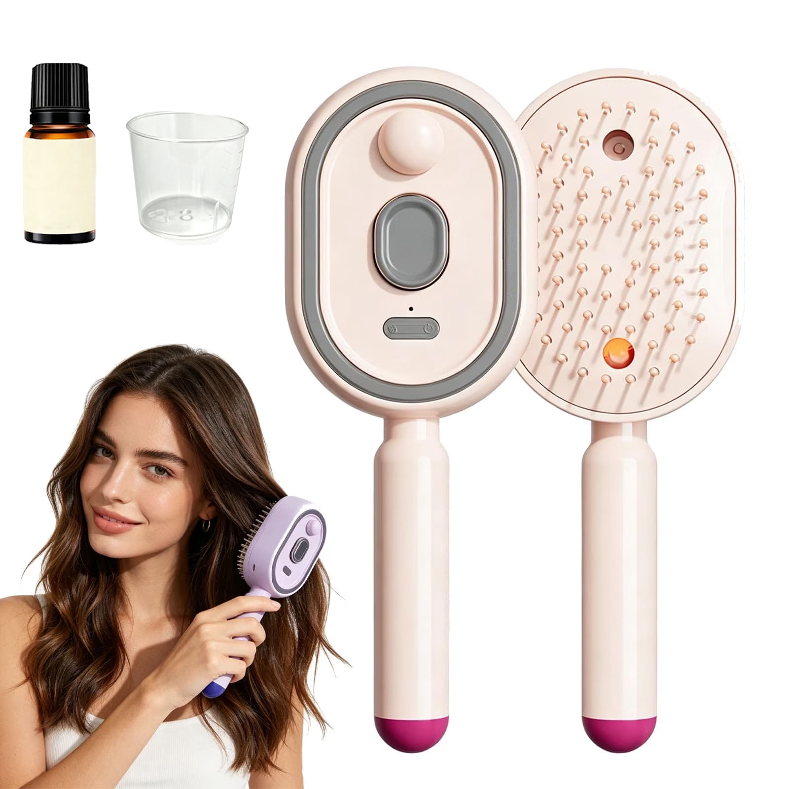 Electric Spray Air Cushion Massage Comb，3-in-1 Electric Spray Massage ...