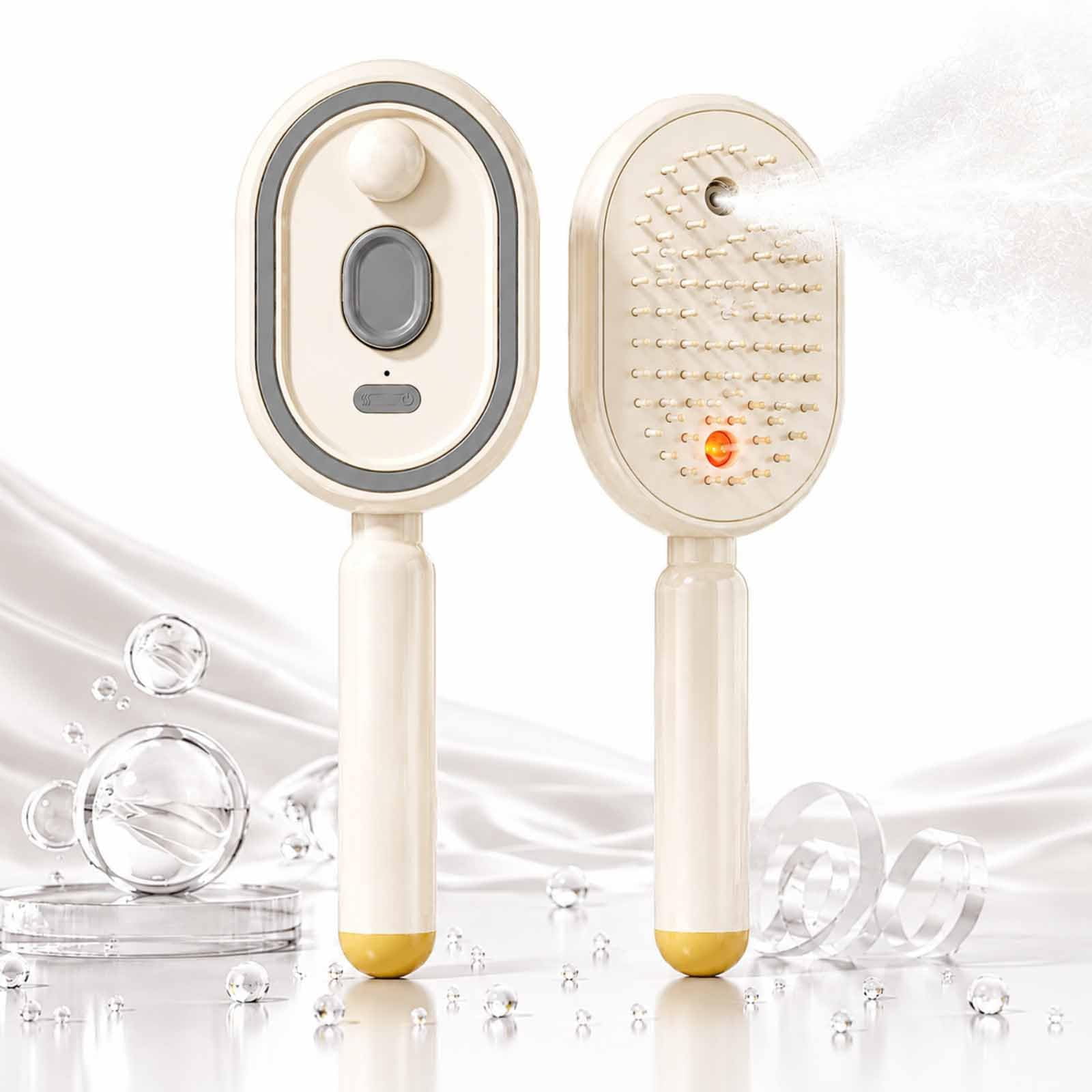 Electric Spray Air Cushion Massage Comb, Red Light Steam Hair Brush ...