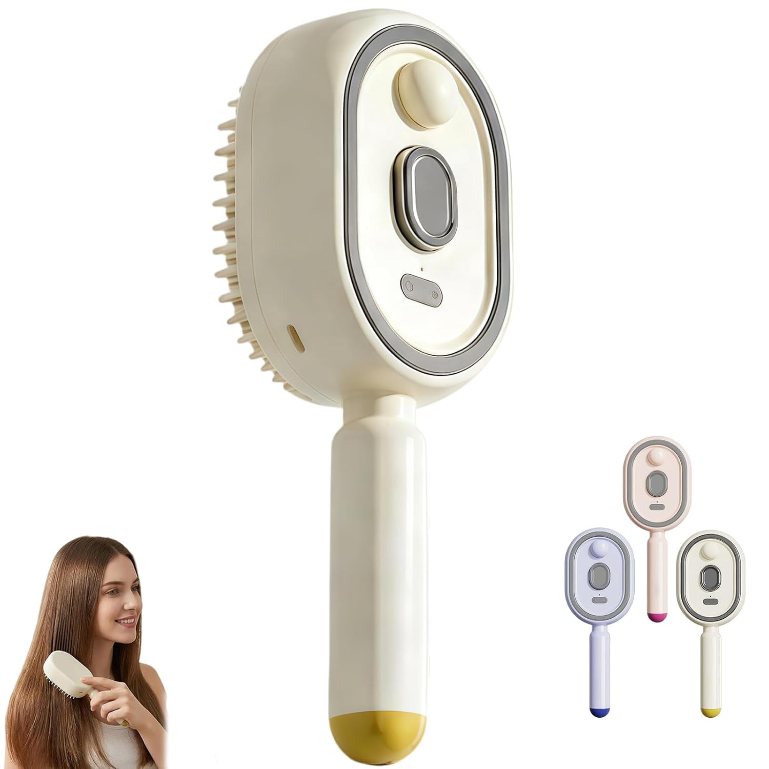 Electric Spray Air Cushion Massage Comb, Upgraded Vibration Misting ...