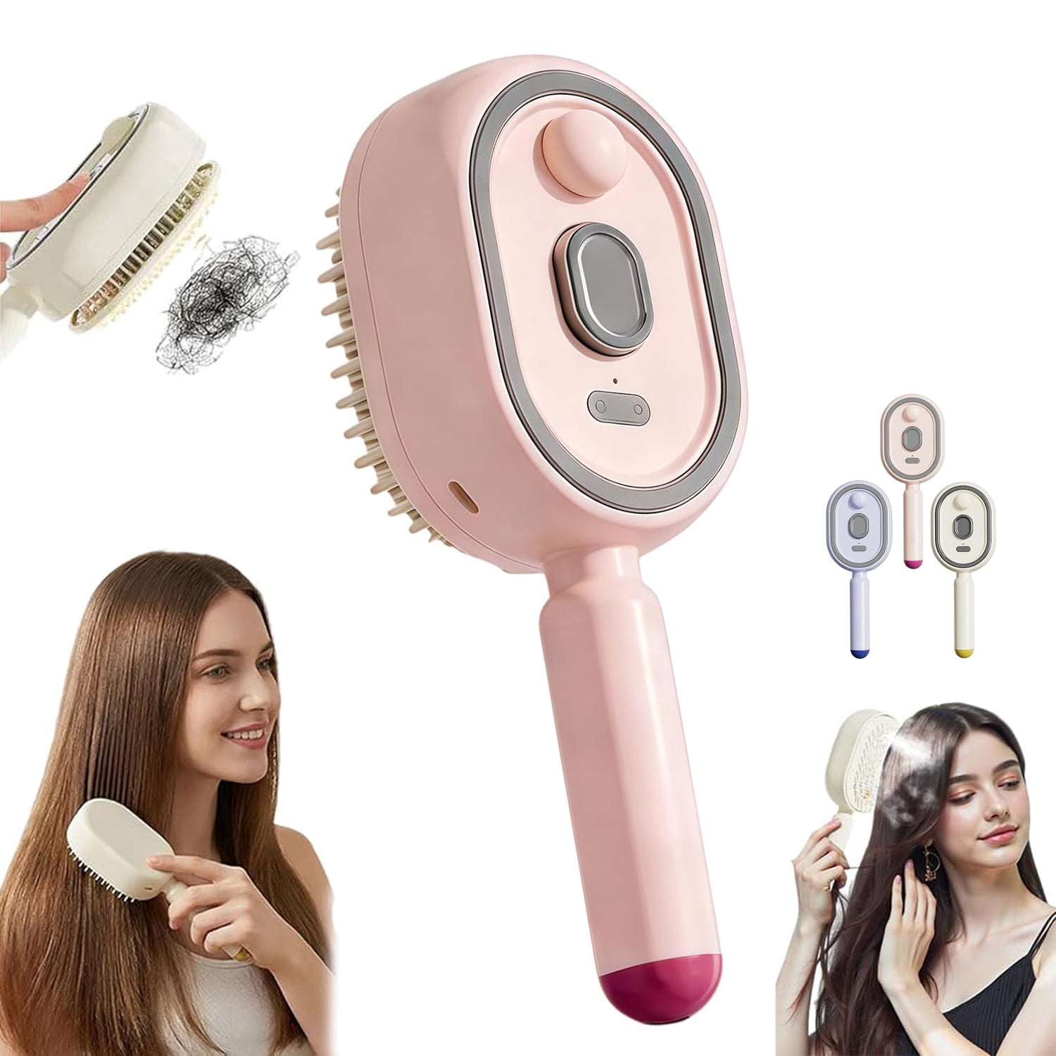 Electric Spray Air Cushions Massage Comb, 2-In-1 Misting Hair Brush ...