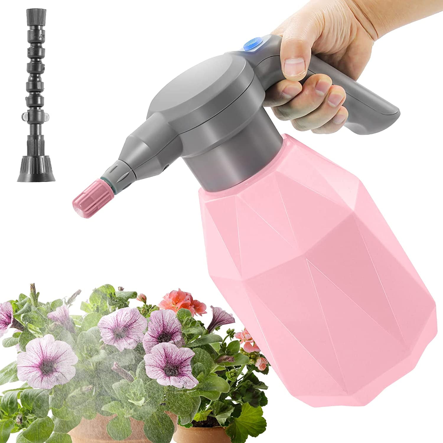 Electric Spray Bottle Plant Mister for Indoor/Outdoor Plants, 2L/0.5 ...